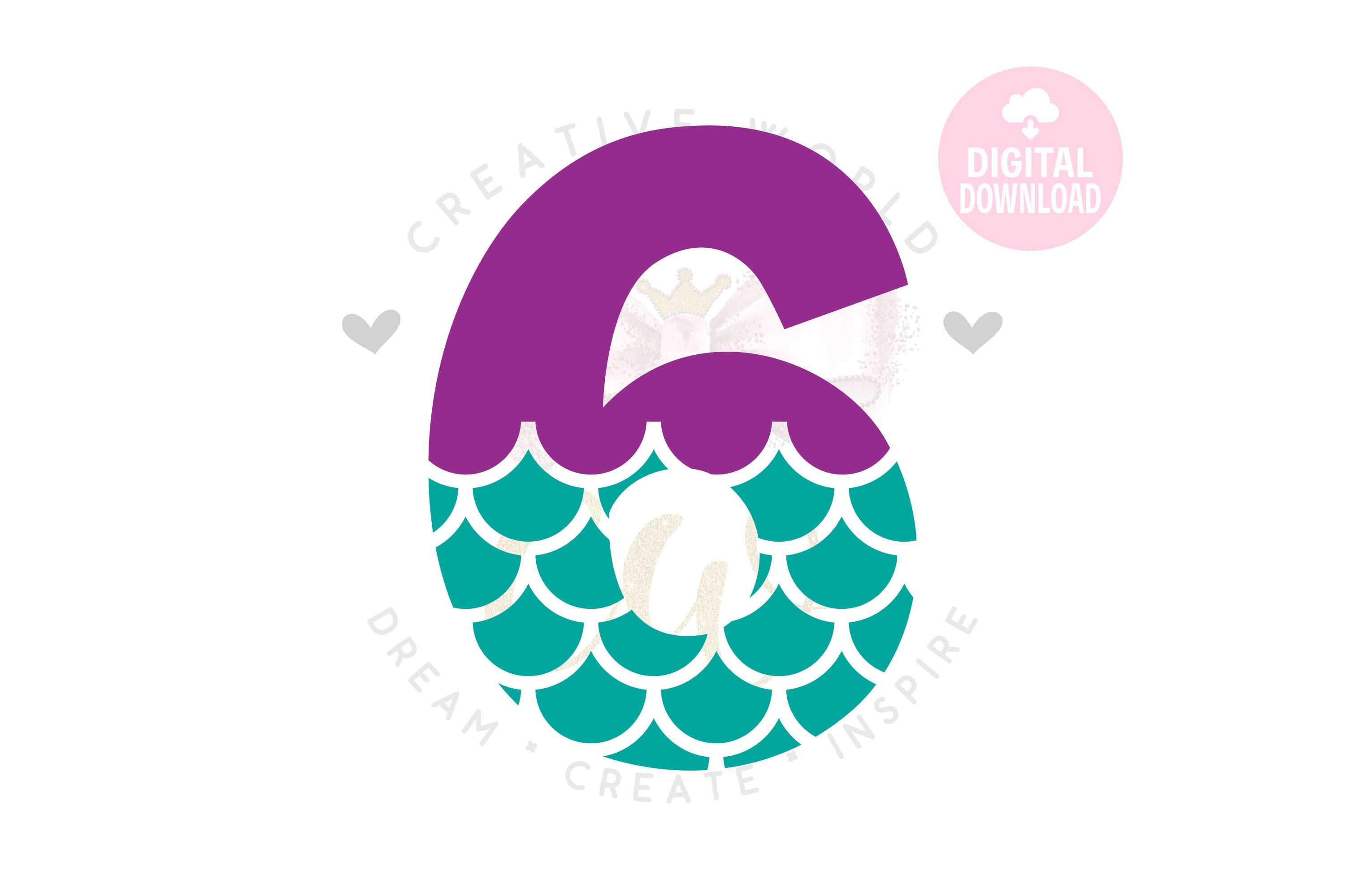 My 6th Birthday Mermaid SVG Mermaid SVG Mermaid Birthday - Etsy