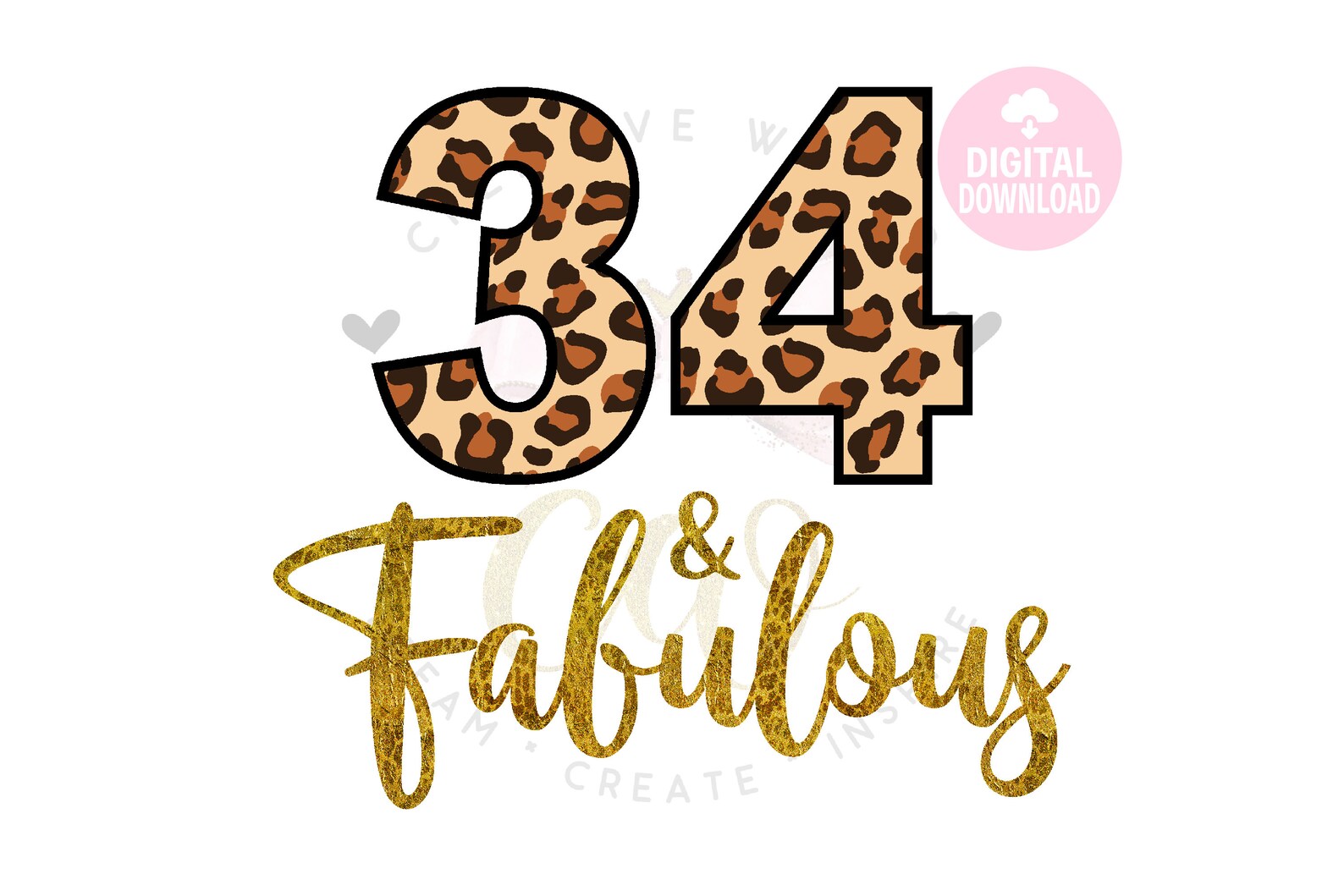 34 And Fabulous svg 34th Birthday svg Birthday Shirt svg | Etsy