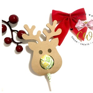 Reindeer Lollipop Holder Template | Christmas Lollipop Svg | Reindeer ...