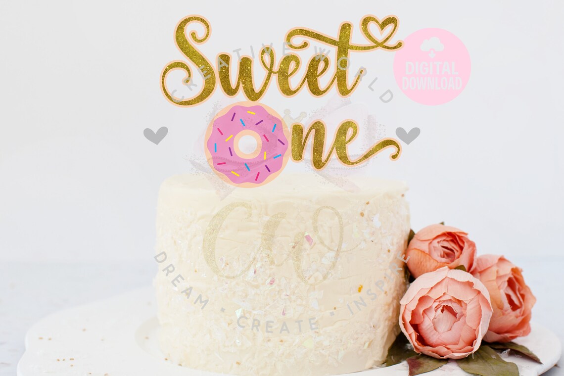 Sweet One Svg Donut Birthday Svg First Birthday Svg - Etsy