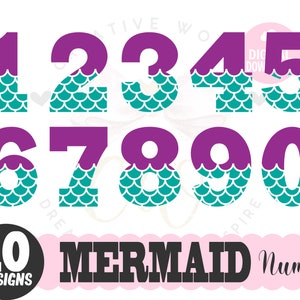 Birthday Mermaid SVG Bundle Bundle Mermaid Birthday Number | Etsy