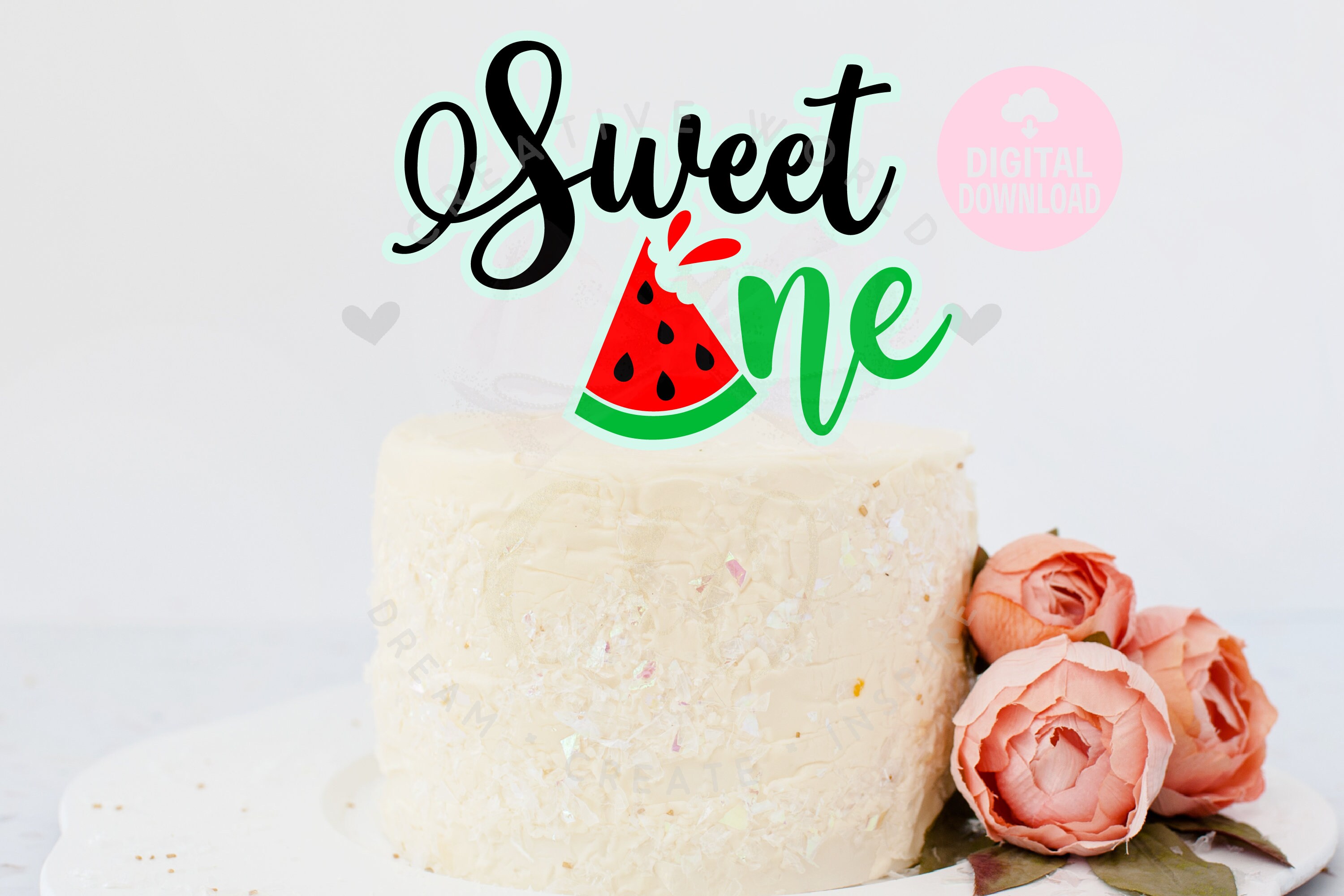 Sweet One Watermelon Birthday Svg Watermelon One Svg 1st - Etsy