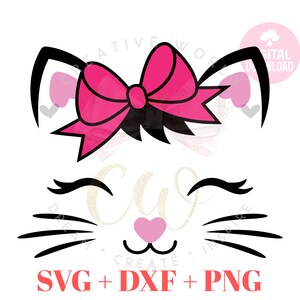Cute Cat Face Svg Cat Face Svg Cat Svg Kitty Svgs - Etsy