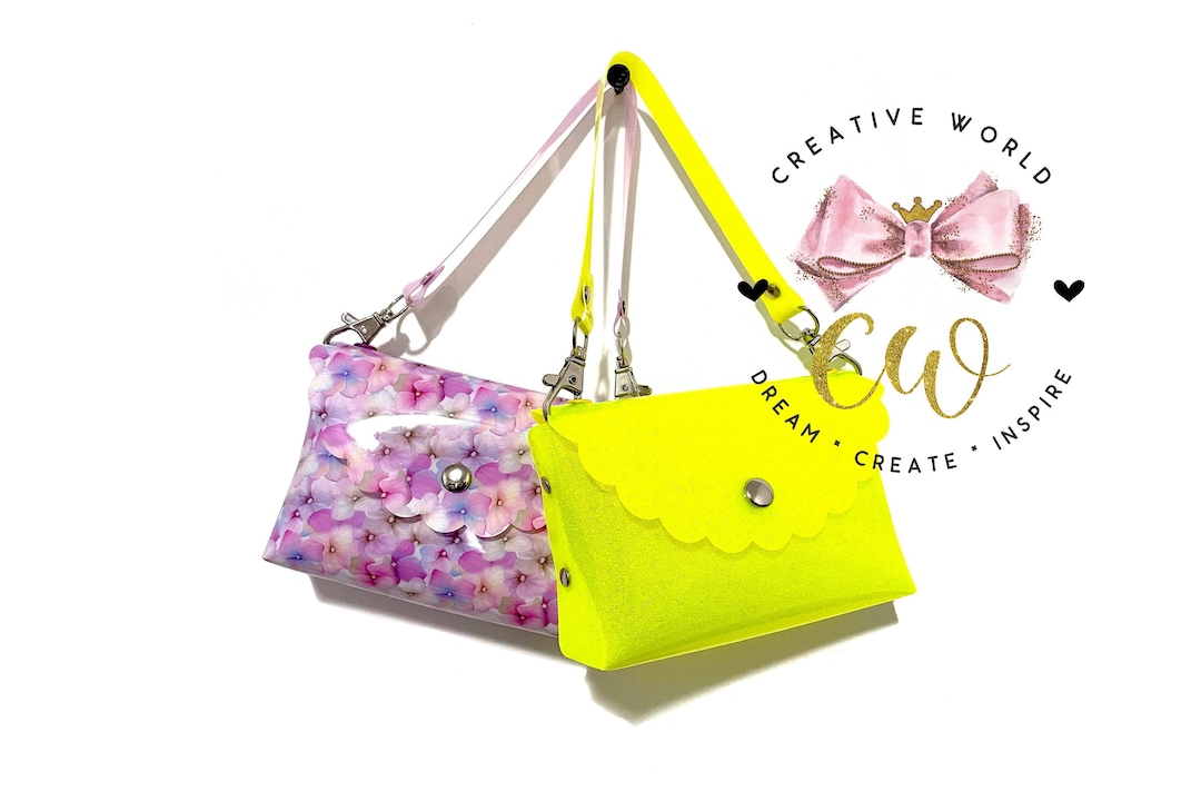 3D Mini Handbag Digital Scallop Template | Mini Handbag Template | Mini ...