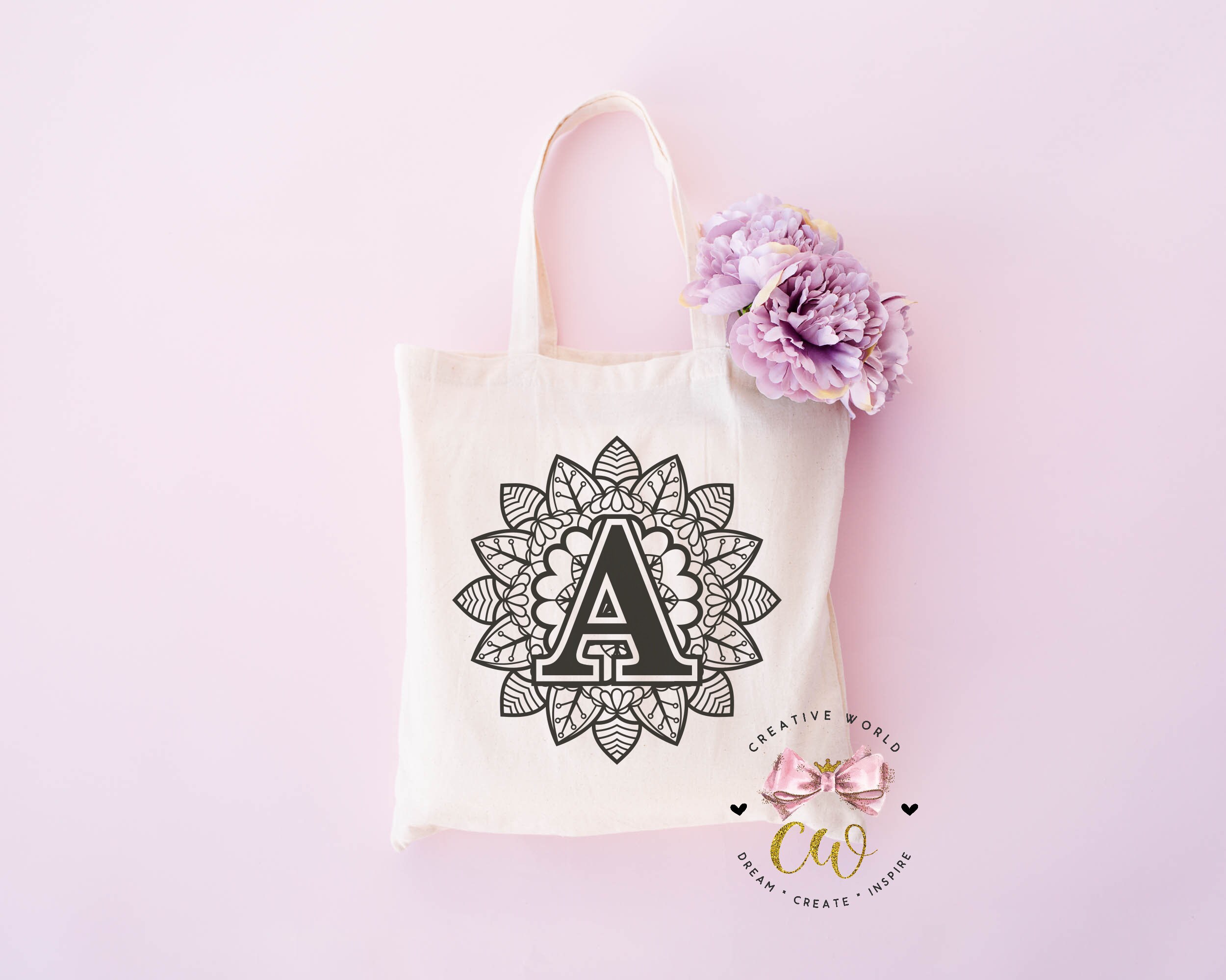 Mandala Alphabet Svg | Letter A-Z Svg | Mandala Svg | Instant Download ...