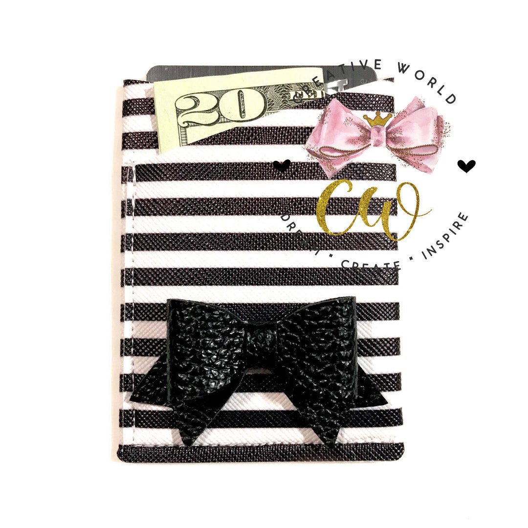 Card Wallet Bow Digital Template | Wallet Template | Small Card Wallet ...