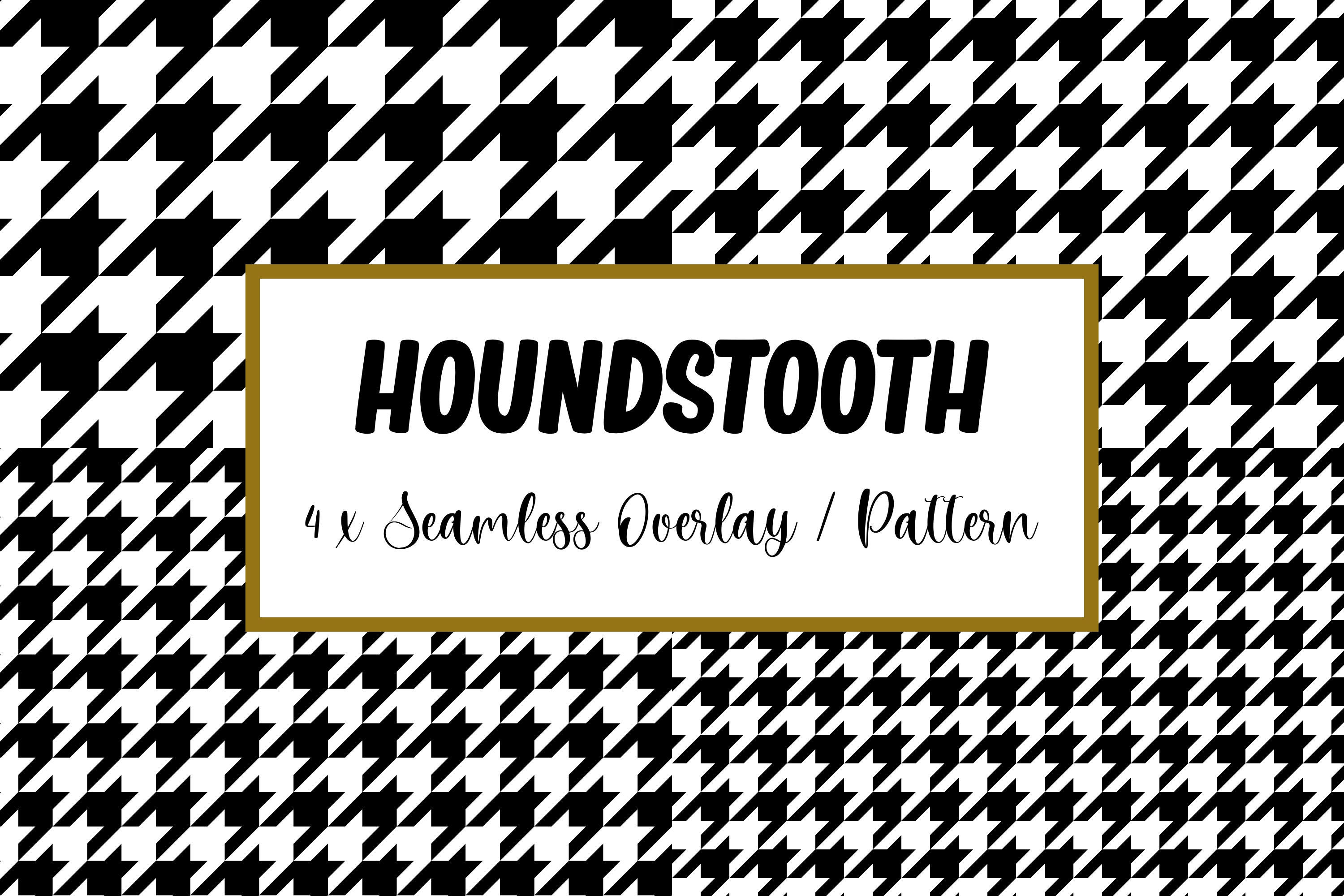 Houndstooth Seamless Pattern SVG | Houndstooth Seamless Overlay ...