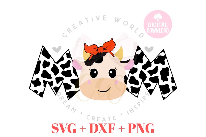 Cow Svg Cow Mom Svg Cow Birthday Birthday Boy Birthday - Etsy