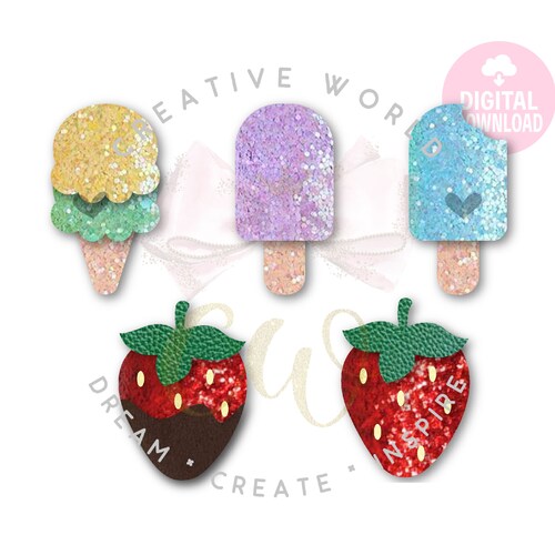 Set of 6 Snap Clip Svg Snap Clip Digital Template Snap - Etsy