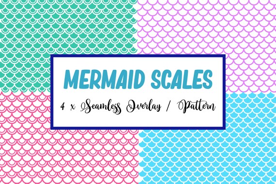 Mermaid Scales Pattern Mermaid Scales Overlay Mermaid | Etsy
