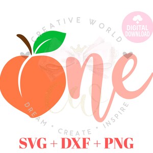Peach One Birthday Svg | Peach One Svg | Peach One | 1st Birthday ...