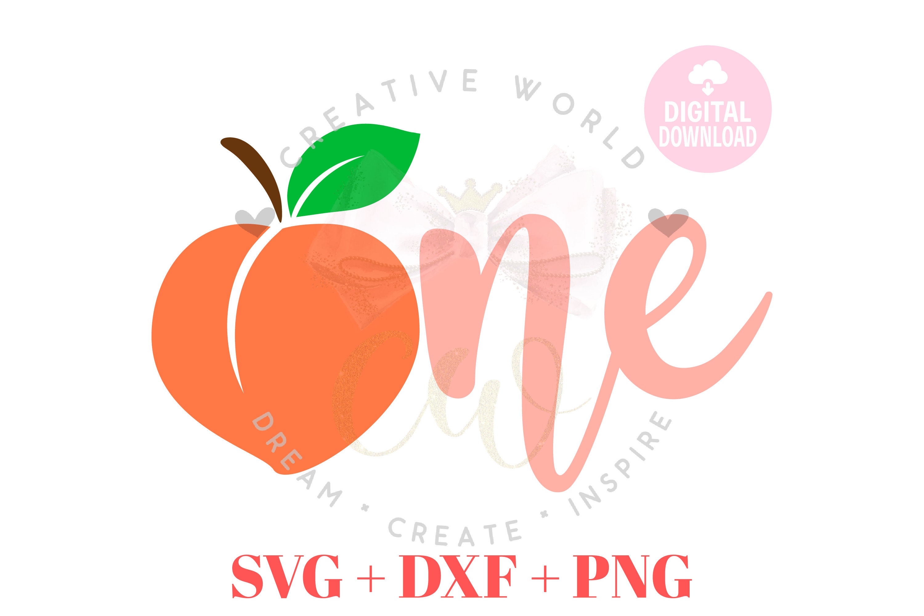 Peach One Birthday Svg Peach One Svg Peach One 1st - Etsy