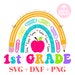 School Supply Rainbow Svg Rainbow Svg 1st Grade Svg 1st Grade Back to ...