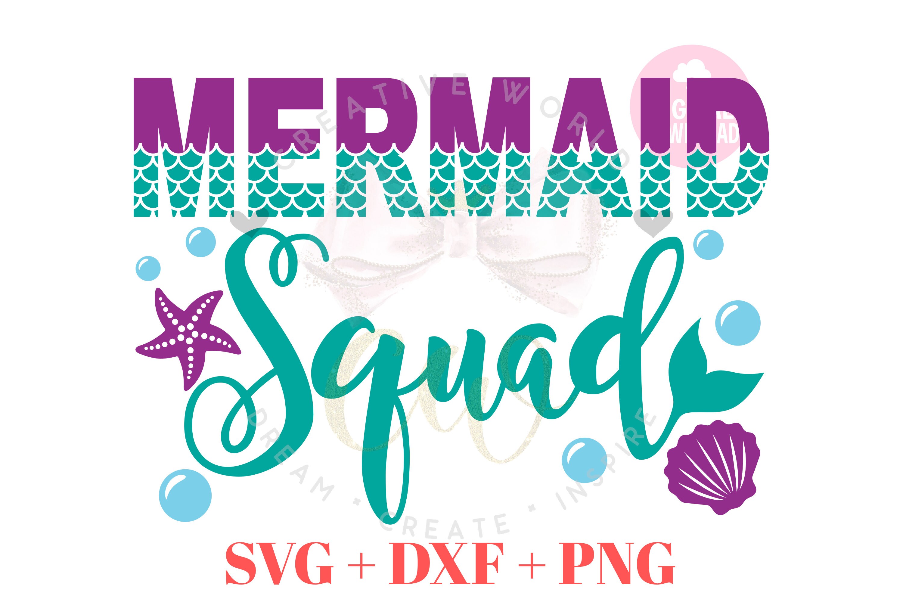 Mermaid Squad SVG Mermaid Squad Mermaid SVG Mermaid - Etsy Australia