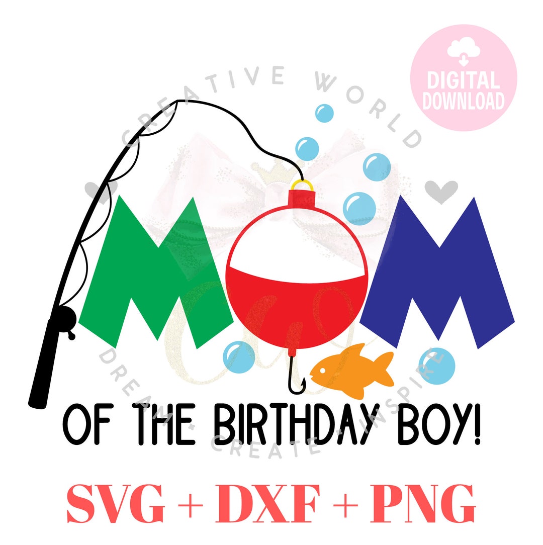 Fish One Birthday Svg | One With Bobber and Fish Svg | Mom of the Fish ...