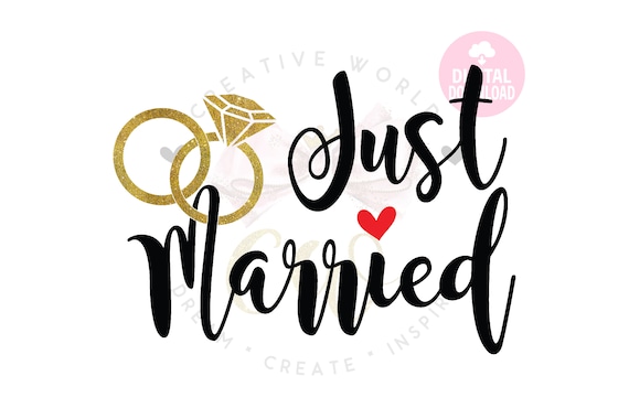 Just Married Just Married Svg Wedding Svg Bridesmaid Svg - Etsy Canada