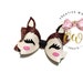 Fox Hair Bow Digital Template | Animal Hair Bow Template | Hair Bow SVG ...