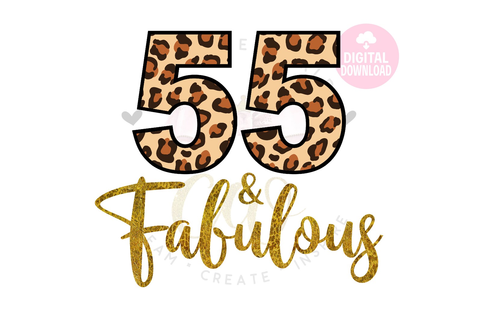 55 And Fabulous svg 55th Birthday svg Birthday Shirt svg | Etsy