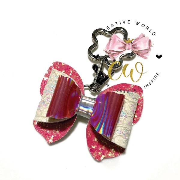 Cheer Bow Key Chain - Etsy