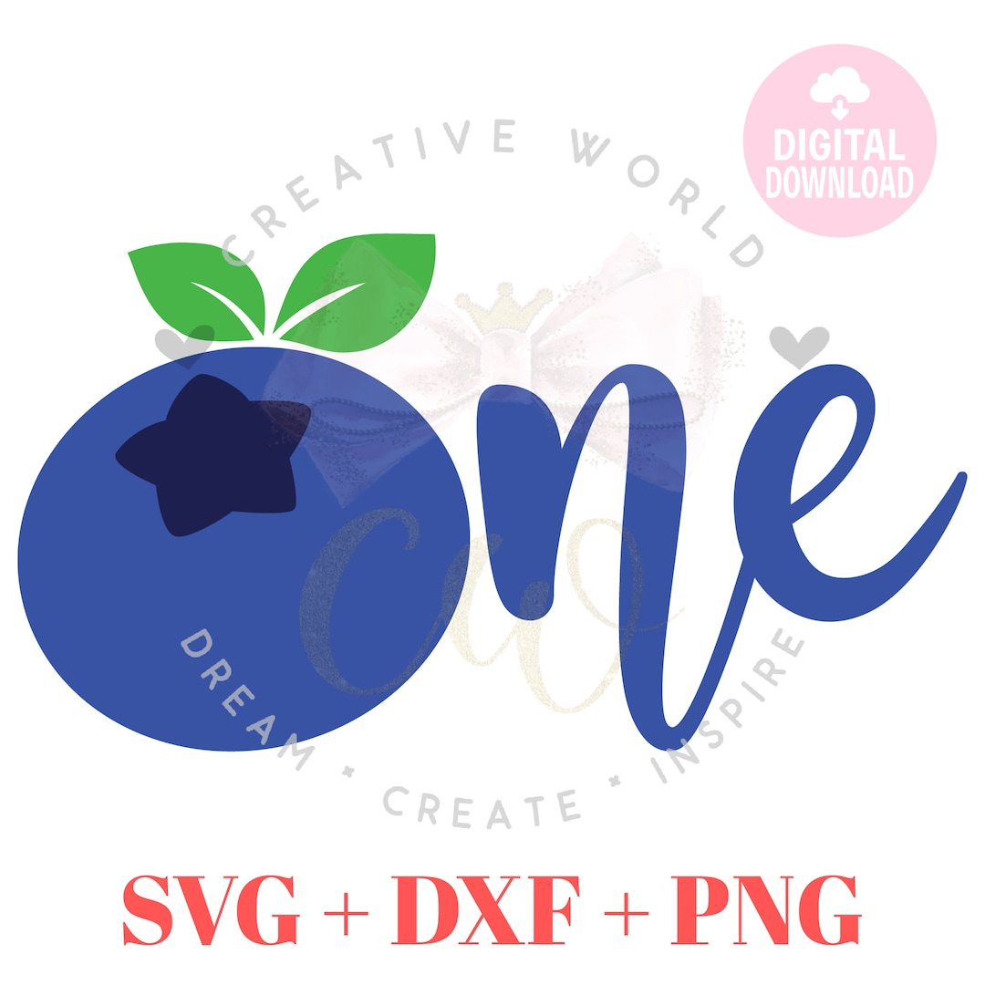 Blueberry One Birthday Svg | Blueberry Svg | Blueberry | 1st Birthday ...