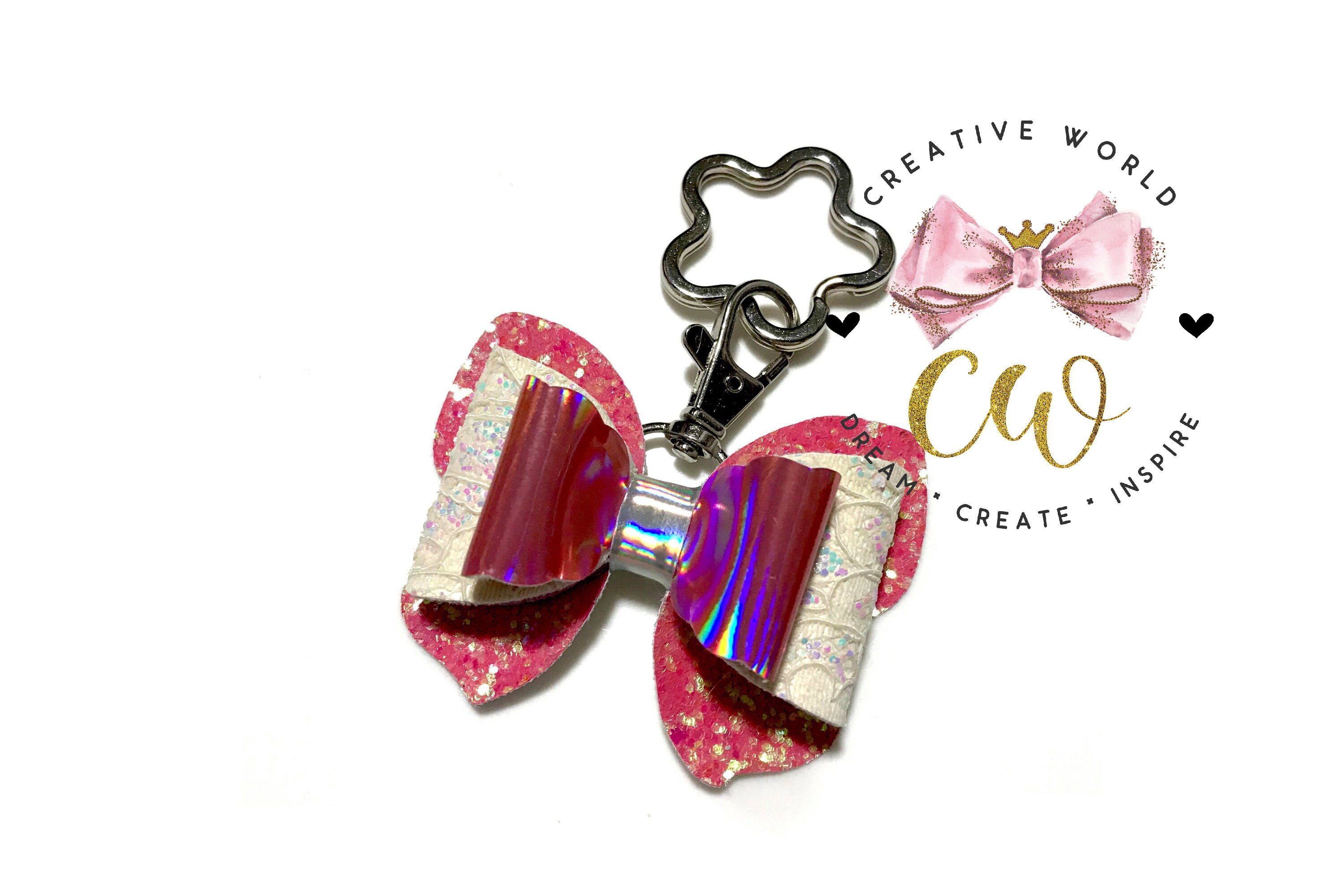 New Key Chain Hair Bow Digital Template Hair Bow Template | Etsy