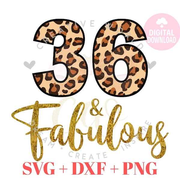36 Birthday Shirt Svg - Etsy