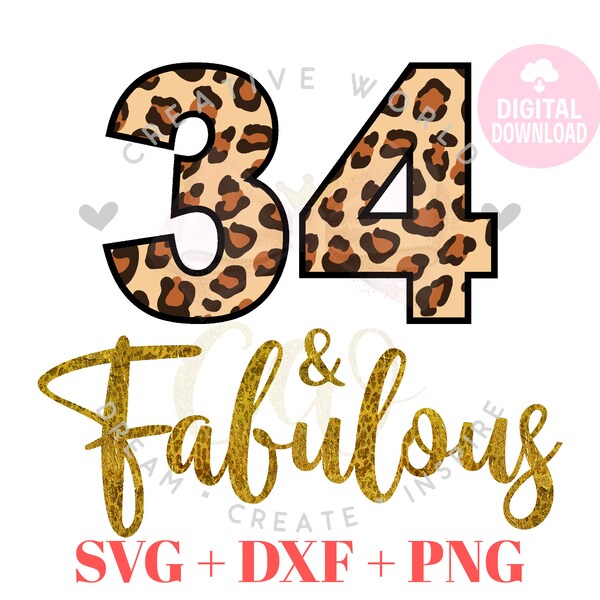 34th Birthday - Etsy