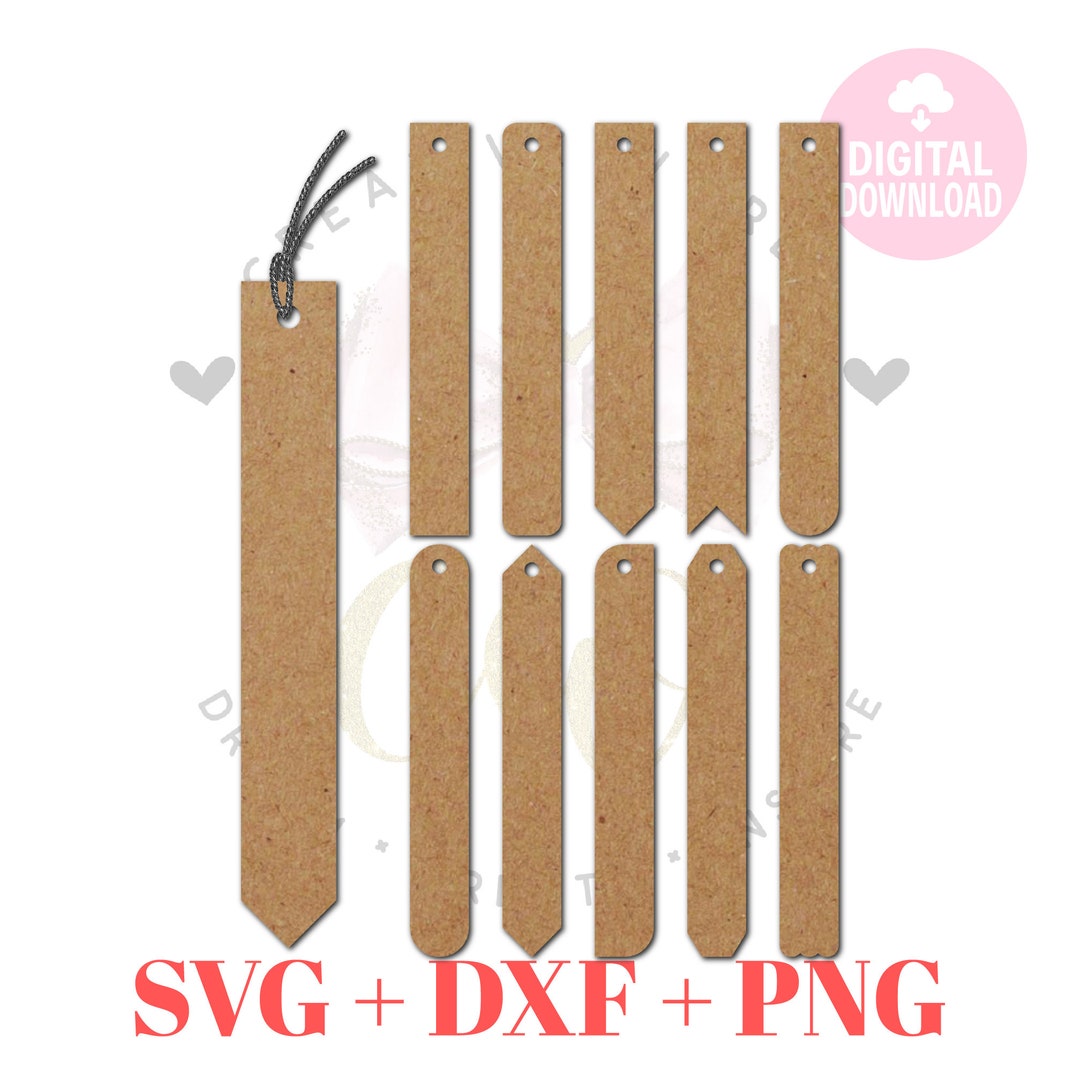 10 Templates ~ Bookmark Template | Bookmark SVG | Bookmark Png | Bundle ...
