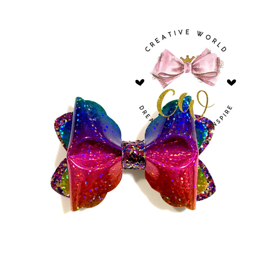 New Trendy Scallop Pinch Bow Digital Template | Scallop Pinch Bow ...