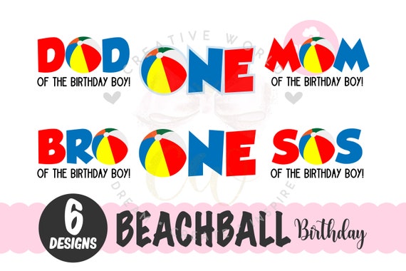 Bundle of 6 Beach Ball Birthday Boy Svg Beach Ball - Etsy