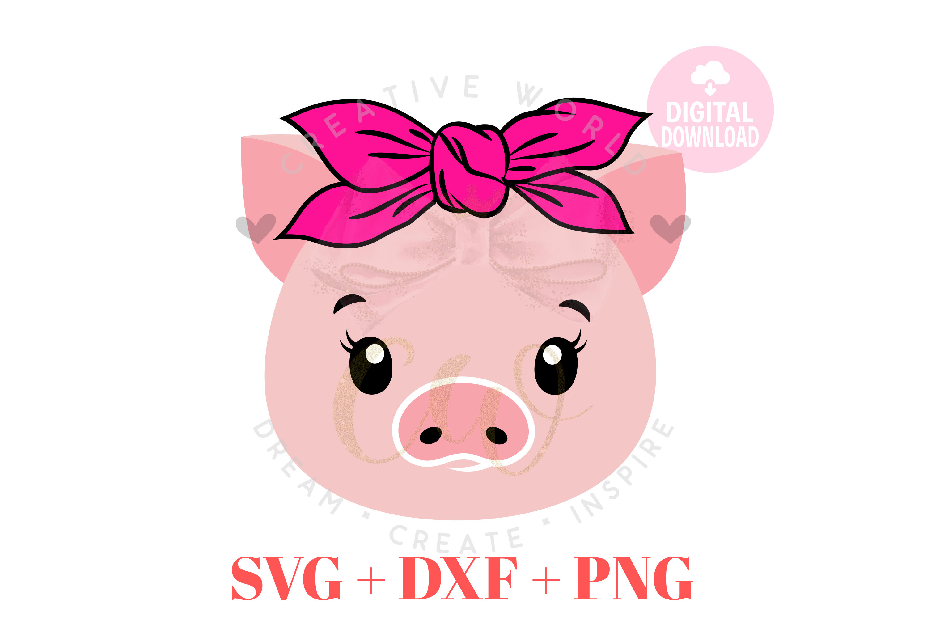 Cute Pig Svg | Pig Svg | Pig | Instant Download - Etsy