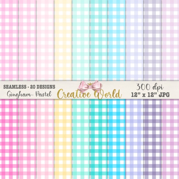 Gingham Paper - Etsy