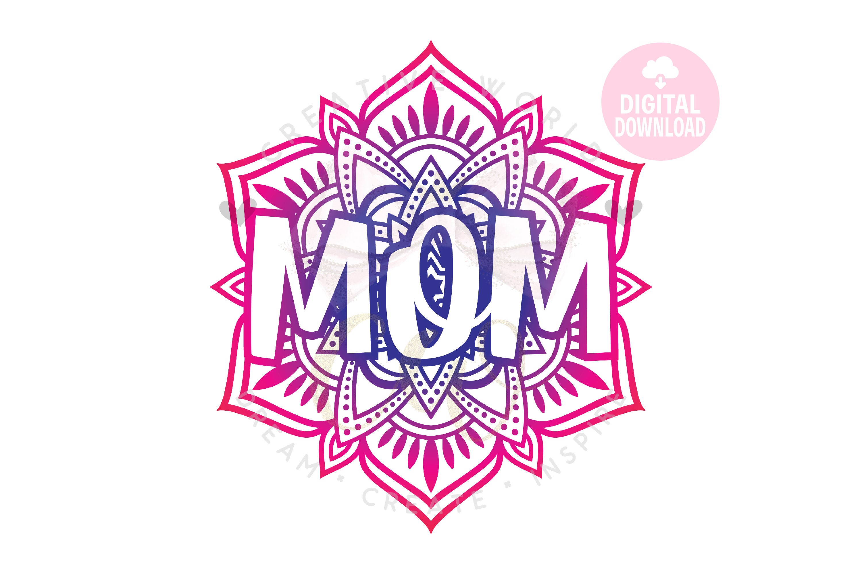 Mom Mandala svg Mother svg Mothers day svg Mom Shirt svg | Etsy