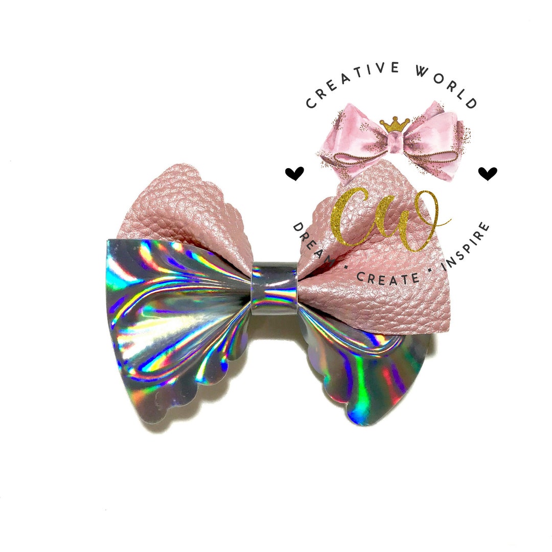 Scallop Pinch Bow Digital Template | Hair Bow Template | Hair Bow SVG ...