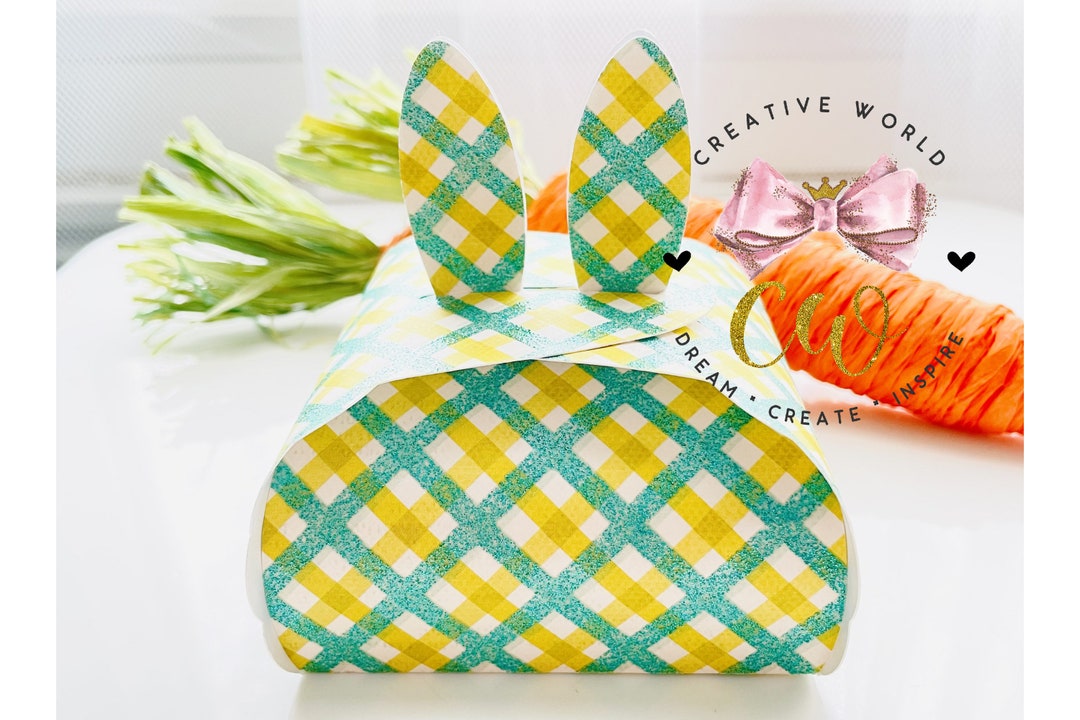 Bunny Gift Box Template | Bunny Favor Box Svg | Bunny Svg | Easter Box ...