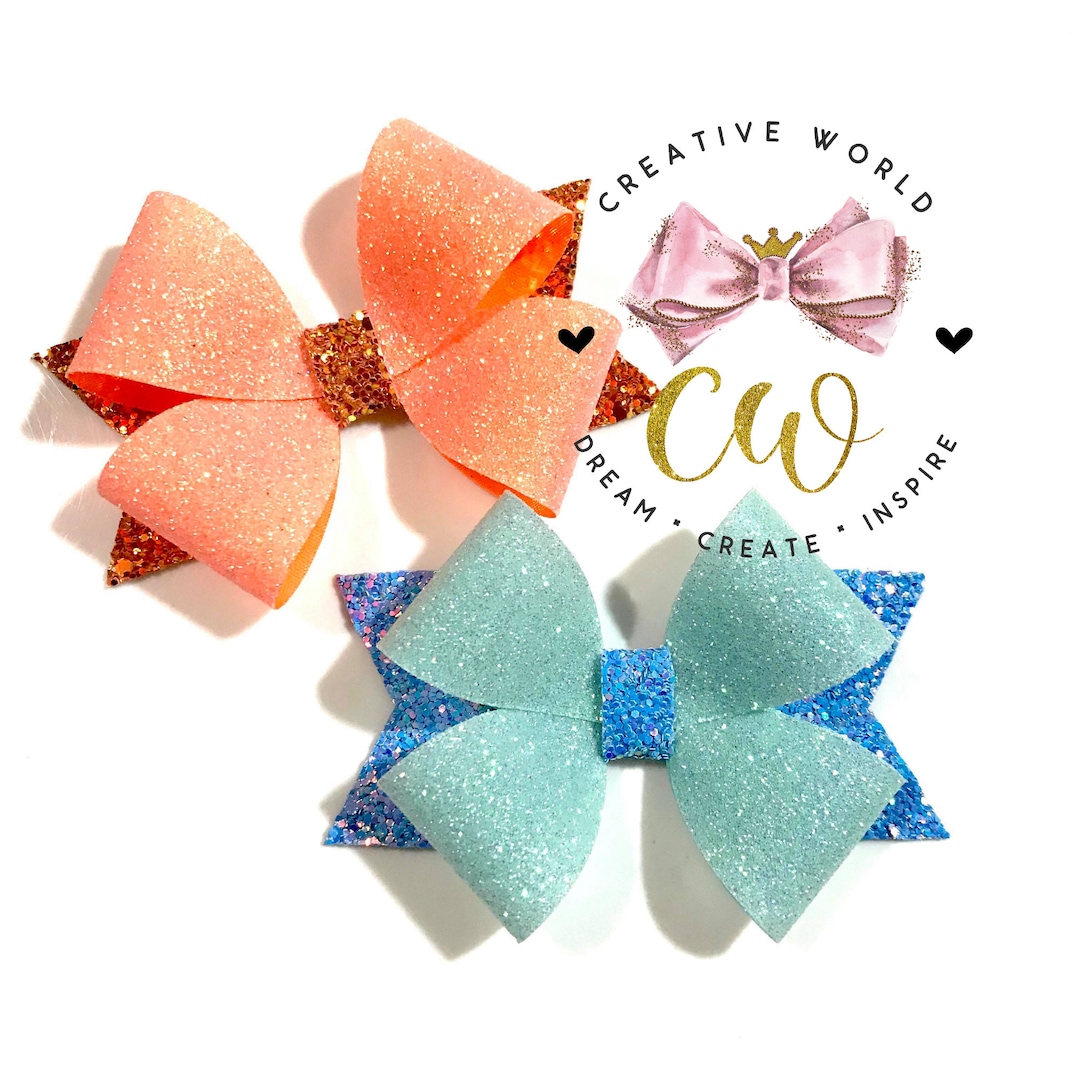 New Simple Classic Hair Bow Digital Template | Hair Bow Template | Hair ...