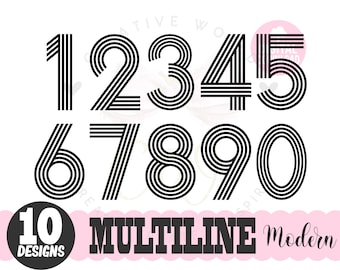 Number Line Svg | Etsy