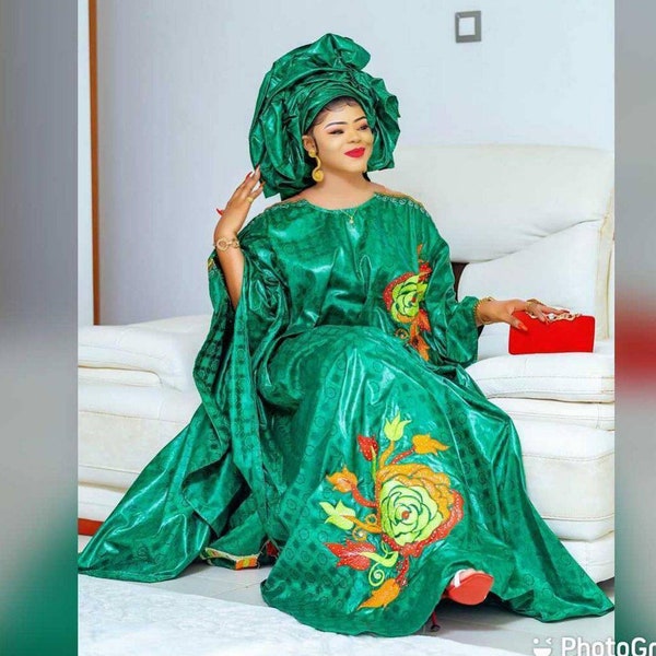 Bazin Riche Dress - Etsy