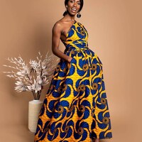 Timi African Clothing, African Print Dress for Women - Etsy