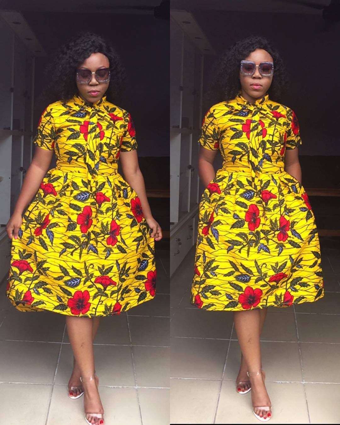 Sara African Clothing, African Print Dress for Women - Etsy