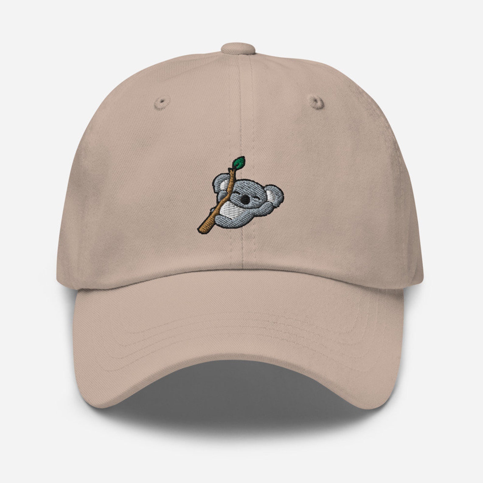 Happy Koala Bear On-the-root Embroidered Cap - Etsy