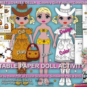 Printable Paper Doll, Downloadable Kids Activity Cut Out Paper Dolls ...