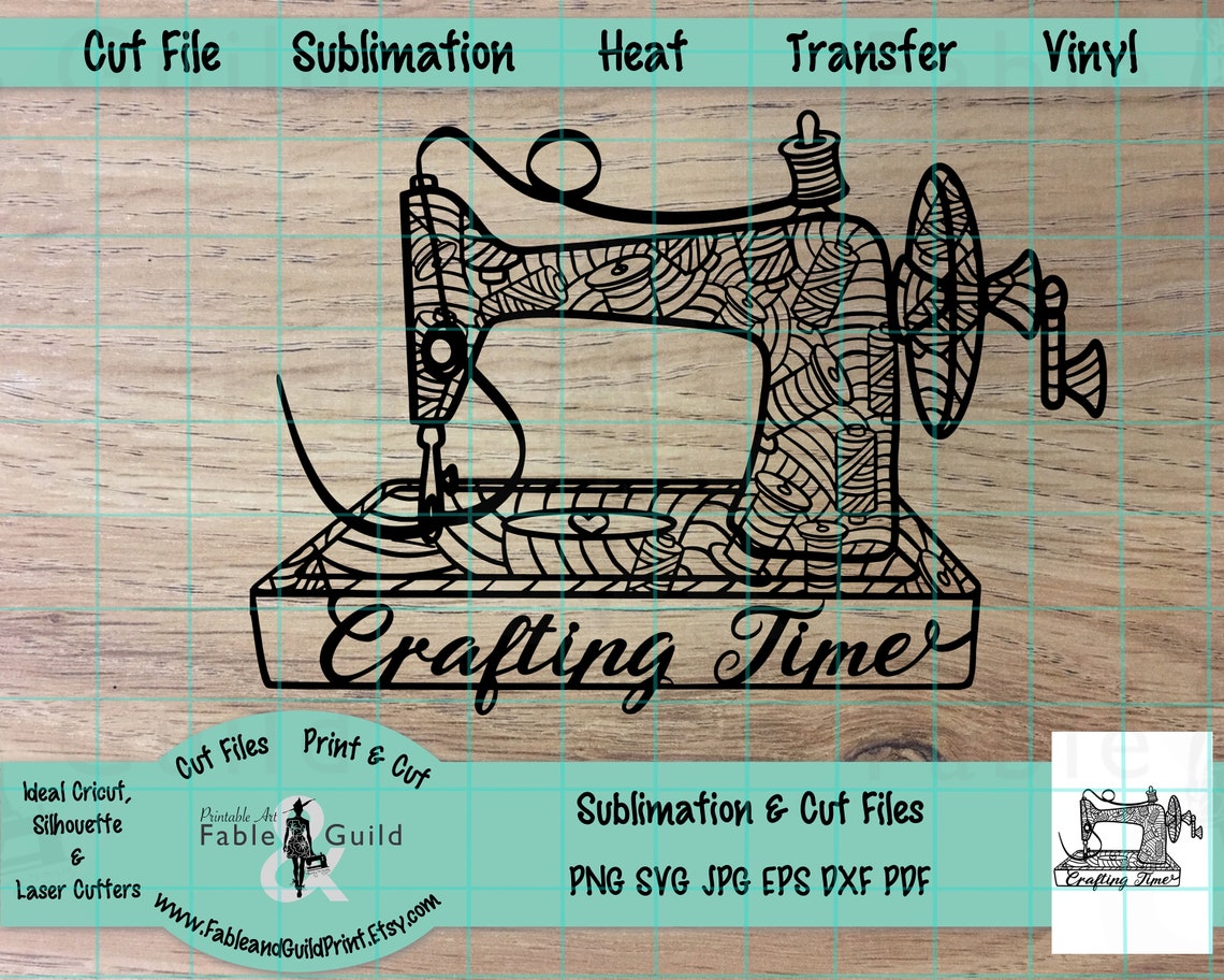 Crafting Time SVG Zentangle Mandala SVG Cut File Crafting - Etsy
