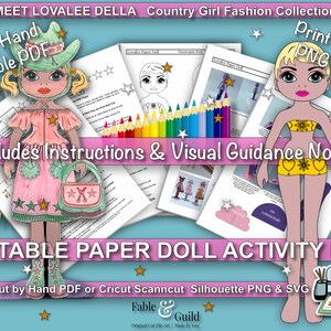 Printable Paper Doll, Downloadable Kids Activity Cut Out Paper Dolls ...