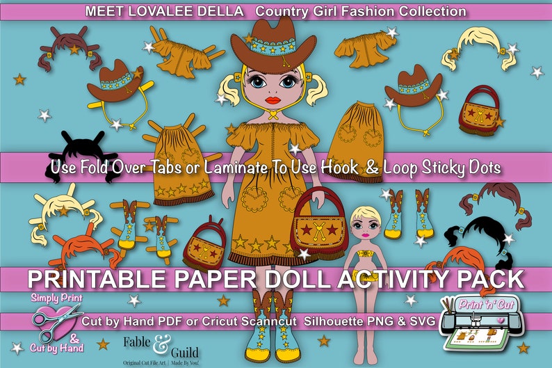 Printable Paper Doll Downloadable Kids Activity Cut Out Paper - Etsy