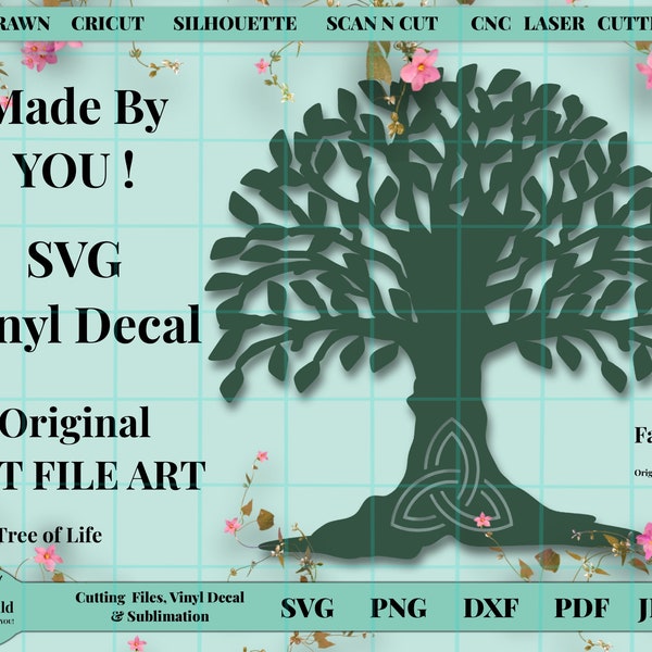 Triquetra Tree of Life Svg - Etsy
