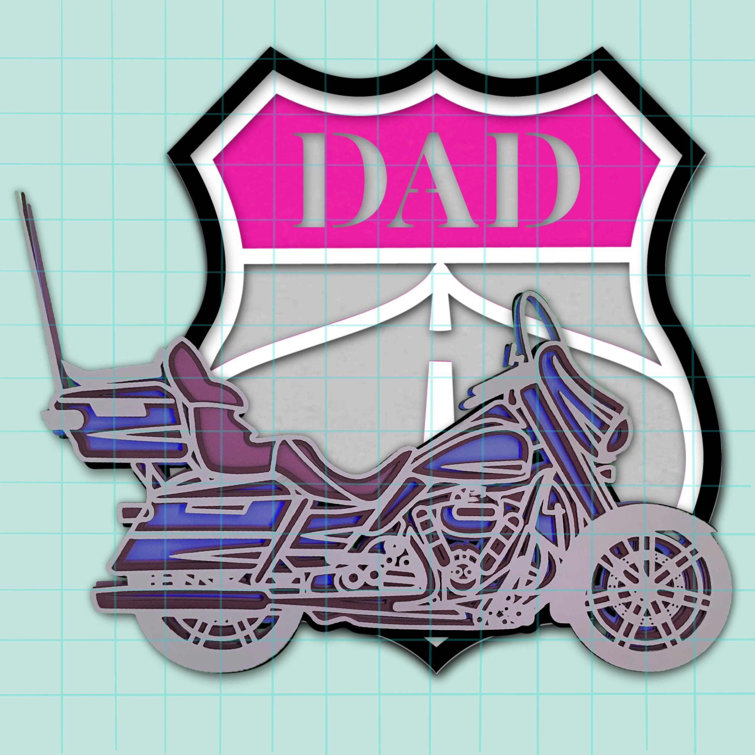 3D layered Harley SVG Motorcycle SVG 3D Multi layered SVG - Etsy México