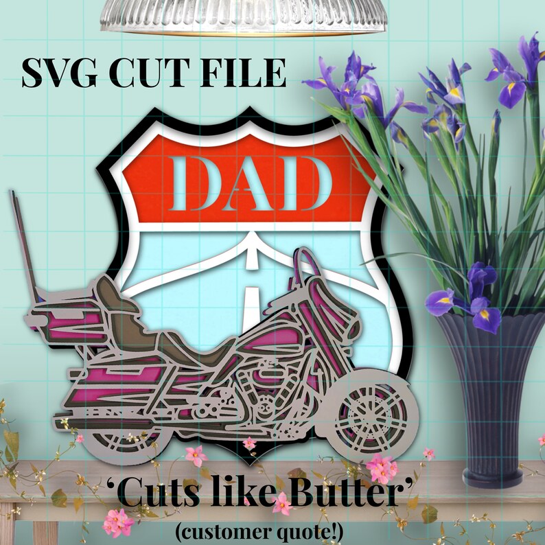 3D layered Harley SVG Motorcycle SVG 3D Multi layered SVG - Etsy México