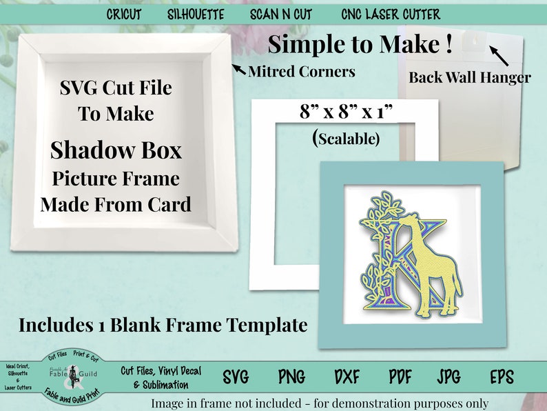 Shadow Box Svg Template for Cricut 3D Shadow Box Template - Etsy