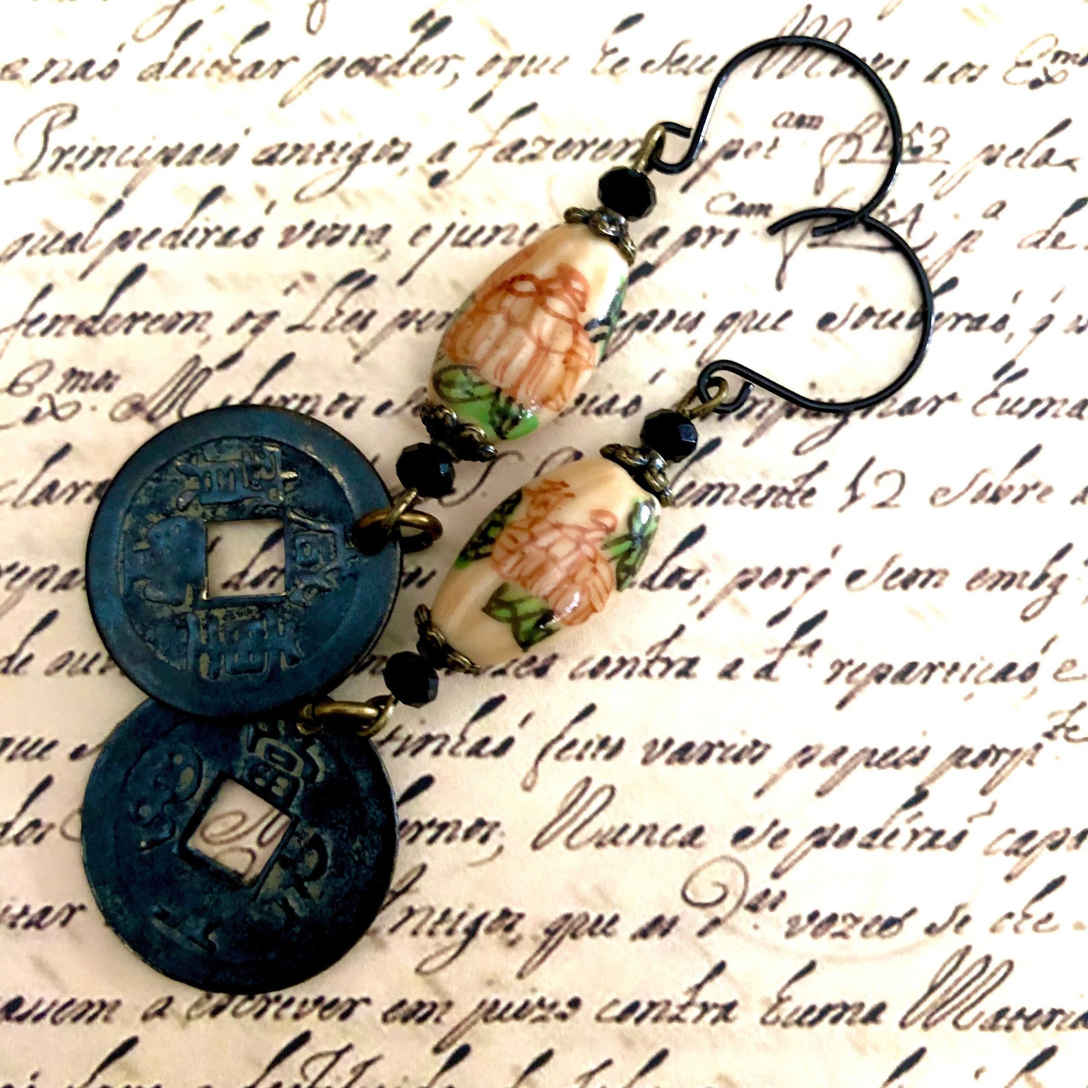 Dreams of Cathay - Hand Painted Porcelain - Reproduction China Coin ...